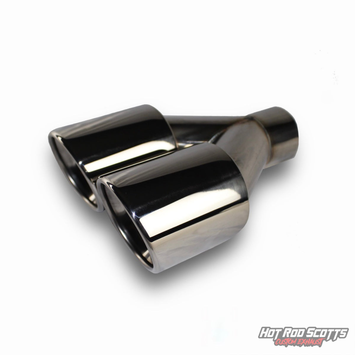 3.5 inch. Polished rolled edge dual exhaust tip (straight ...